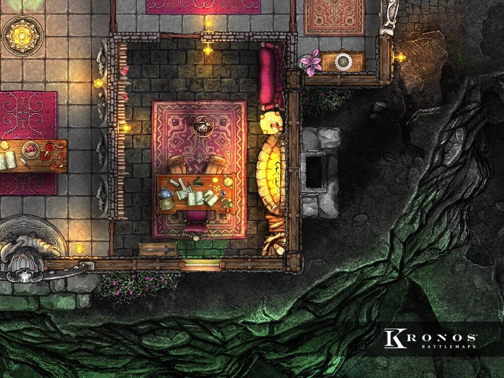 Underdark Outpost, Dnd Battle Map, D&D, Battle Map, Dungeons and ...