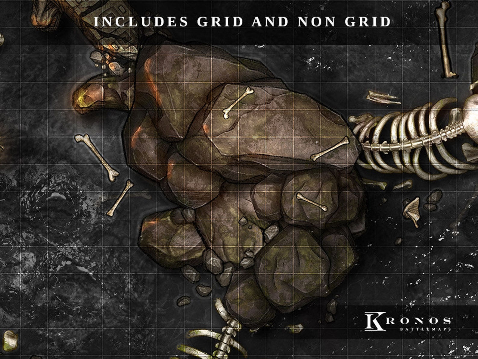 Jungle Tar Pit Digital Battlemap, Grid/night Versions Dnd Battle Map ...