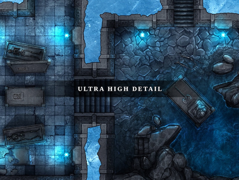 Frost Giant's Tomb Digital Battlemap, Dnd Battle Map, Digital Battle ...