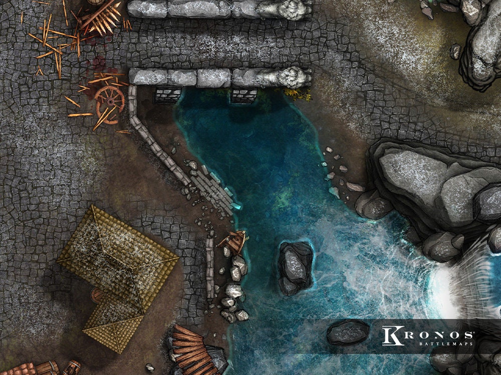 Abandoned Village Battlemap, Dnd Battle Map, D&D, Battle Map, Dungeons ...