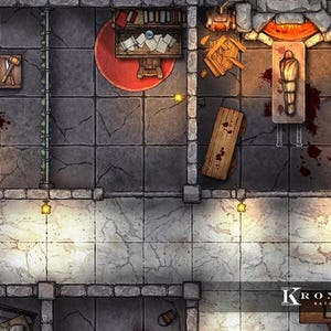 Insane Asylum Prison Battlemap, Dnd Battle Map, D&D, Dungeons and ...