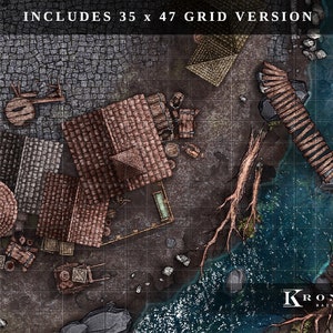 Abandoned Village Battlemap, Dnd Battle Map, D&D, Battle Map, Dungeons ...