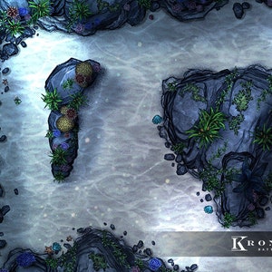 Underwater Caves Battlemap: 40x30 Dnd Map (digital Download) - Etsy