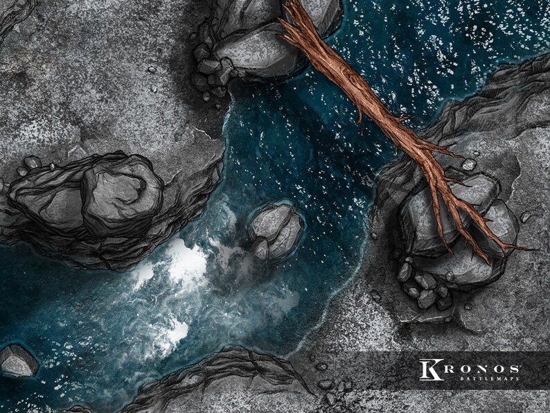 Mountain River Valley Digital Battlemap, Dnd Battle Map, D&D, Dungeons ...