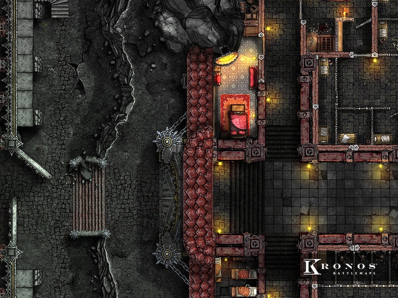 Prison Fortress Battlemap Bundle: Mega Dungeon Map (digital Download ...