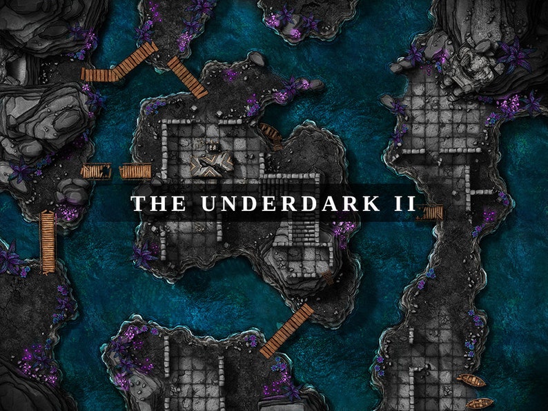 Underdark Ruins Battlemap: 40x30 Dnd Map (digital Download) - Etsy