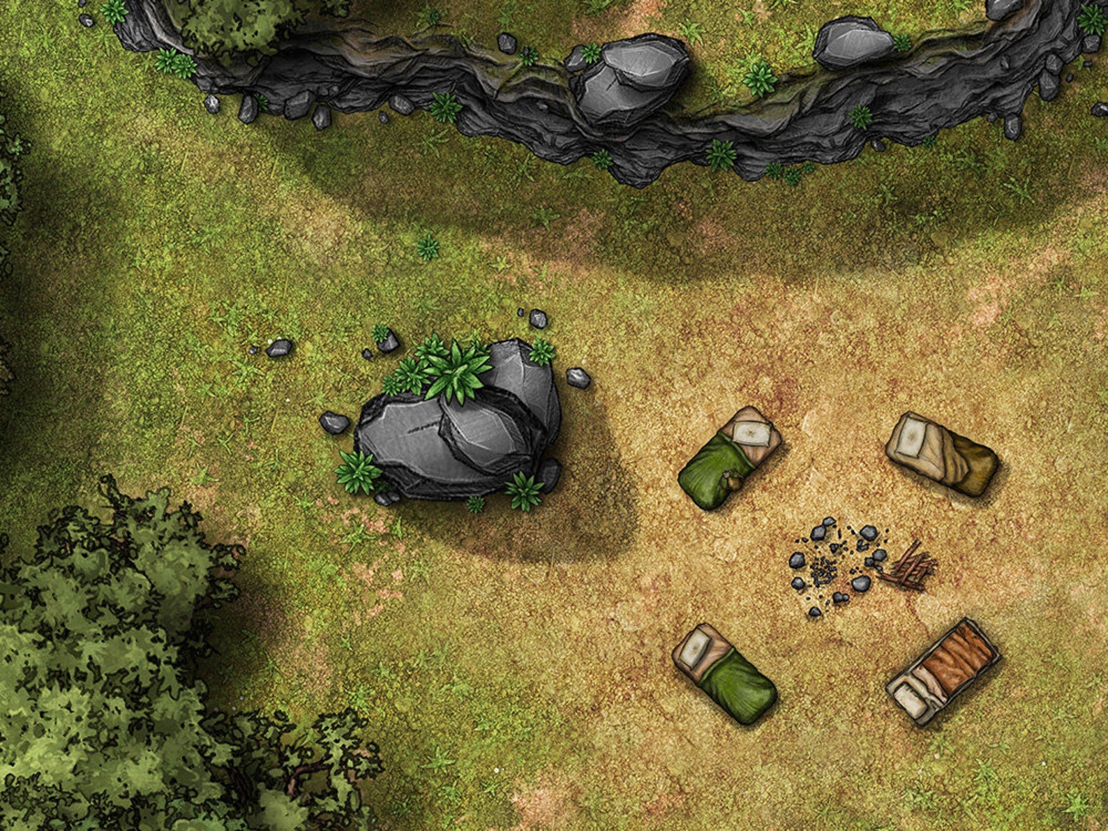 Forest Encounter Animated Battlemap , Dnd, Battle Map, Dungeons and ...