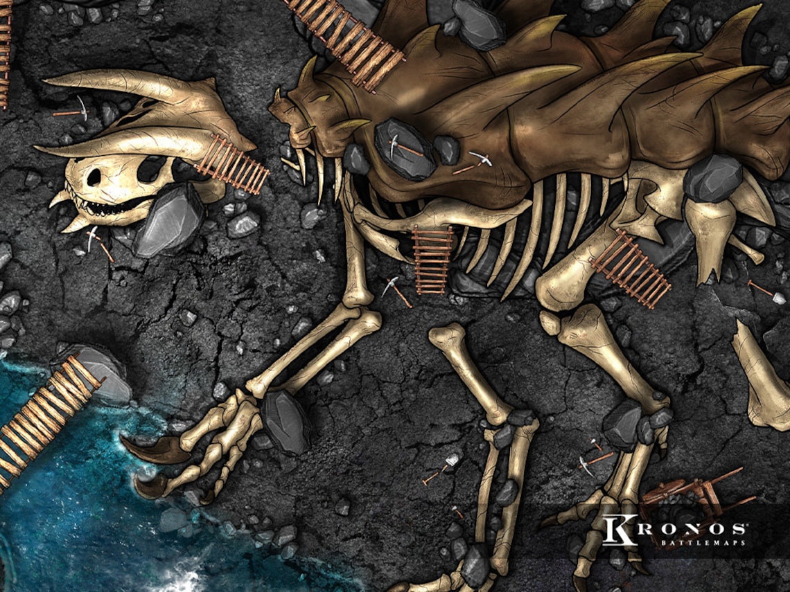 Tarrasque Mines Battlemap: 4K Dnd Digital Map (roll20, Foundry) - Etsy