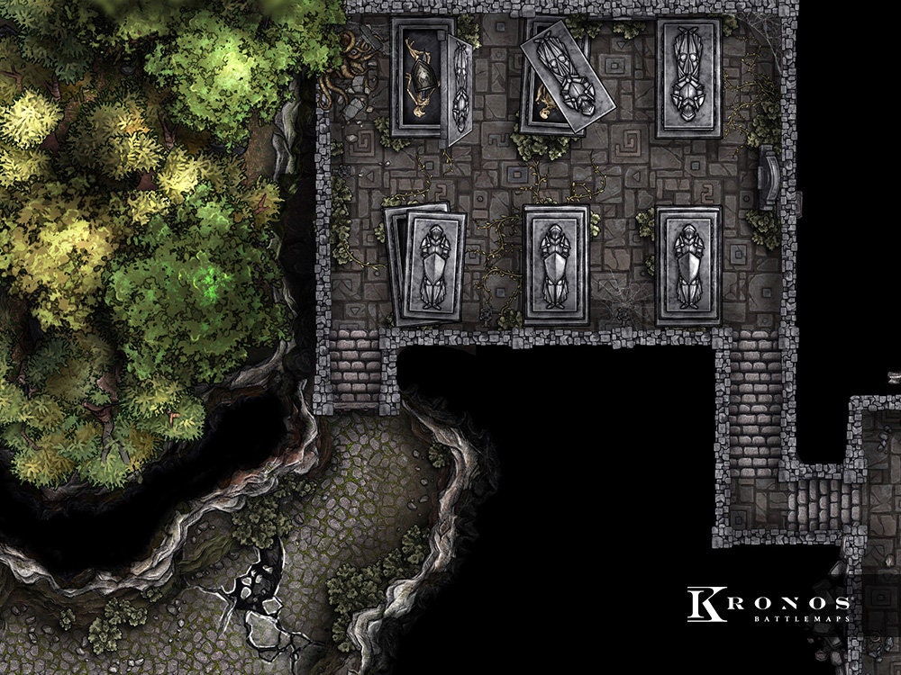 Ancient Tomb, Dnd Battle Map, D&D, Battle Map, Dungeons and Dragons, 5e ...