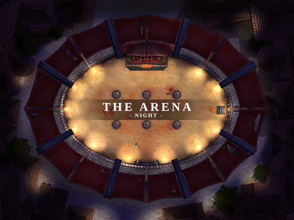The Arena, Battlemap, Dnd Battle Map, D&D, Battle Map, Dungeons and ...