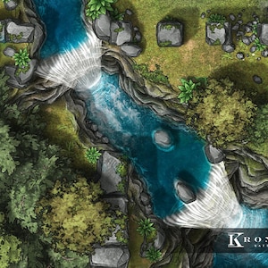 Forest Ruins Digital Battlemap: Dnd 5e VTT Map (40x30) - Etsy