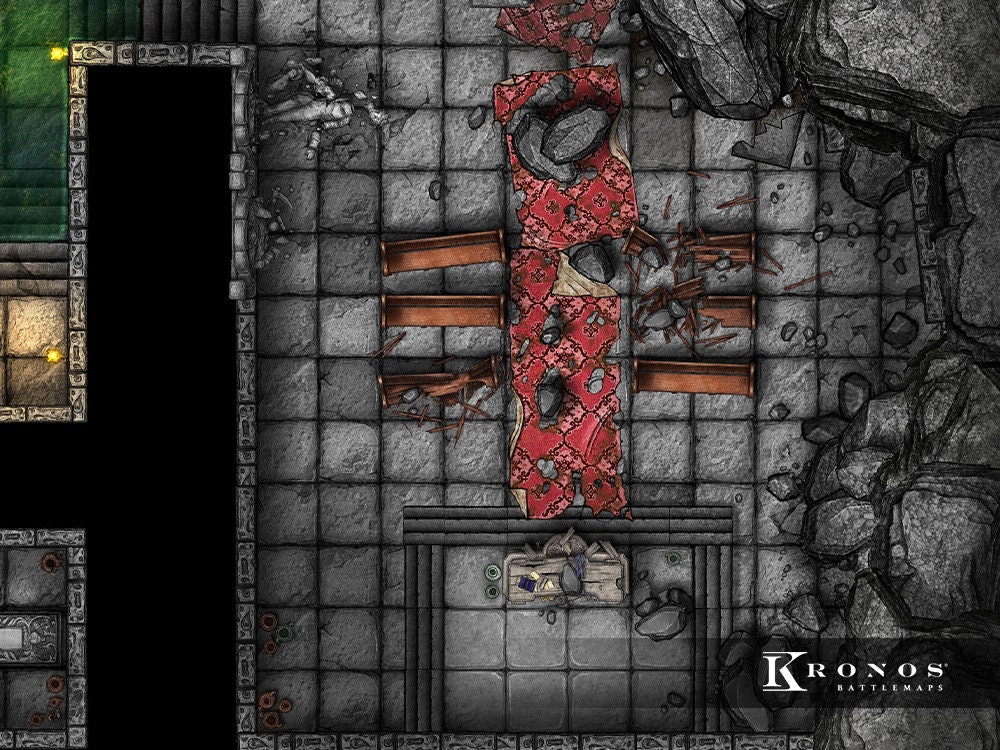 Flooded Crypt Battlemap, Dnd Battle Map, D&D, Battle Map, Dungeons and ...