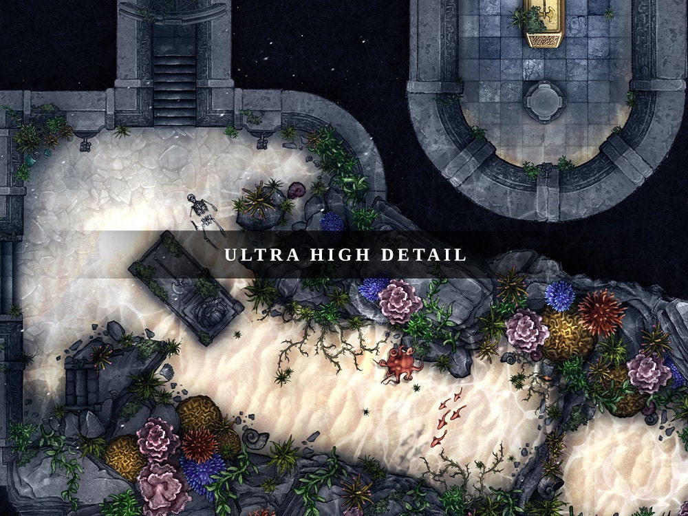 Storm Giant's Tomb - Battlemap - Etsy