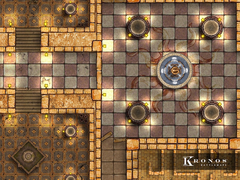 The Mummy's Tomb - Digital Battlemap, Dnd Battle Map, Digital Battle ...