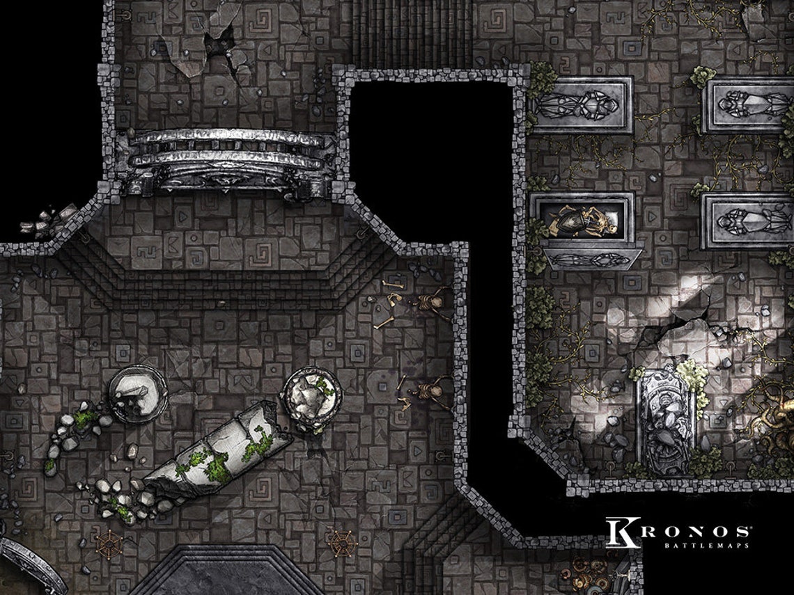 Ancient Tomb, Dnd Battle Map, D&D, Battle Map, Dungeons and Dragons, 5e ...