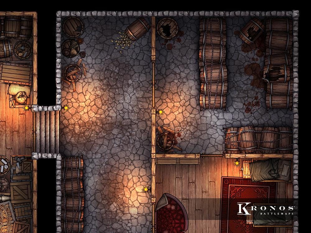 Evil Cult Basement Hideout, 4k Dnd Battle Map, (digital Map) - Etsy