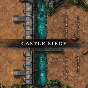 The Castle Siege - Battlemap - Etsy