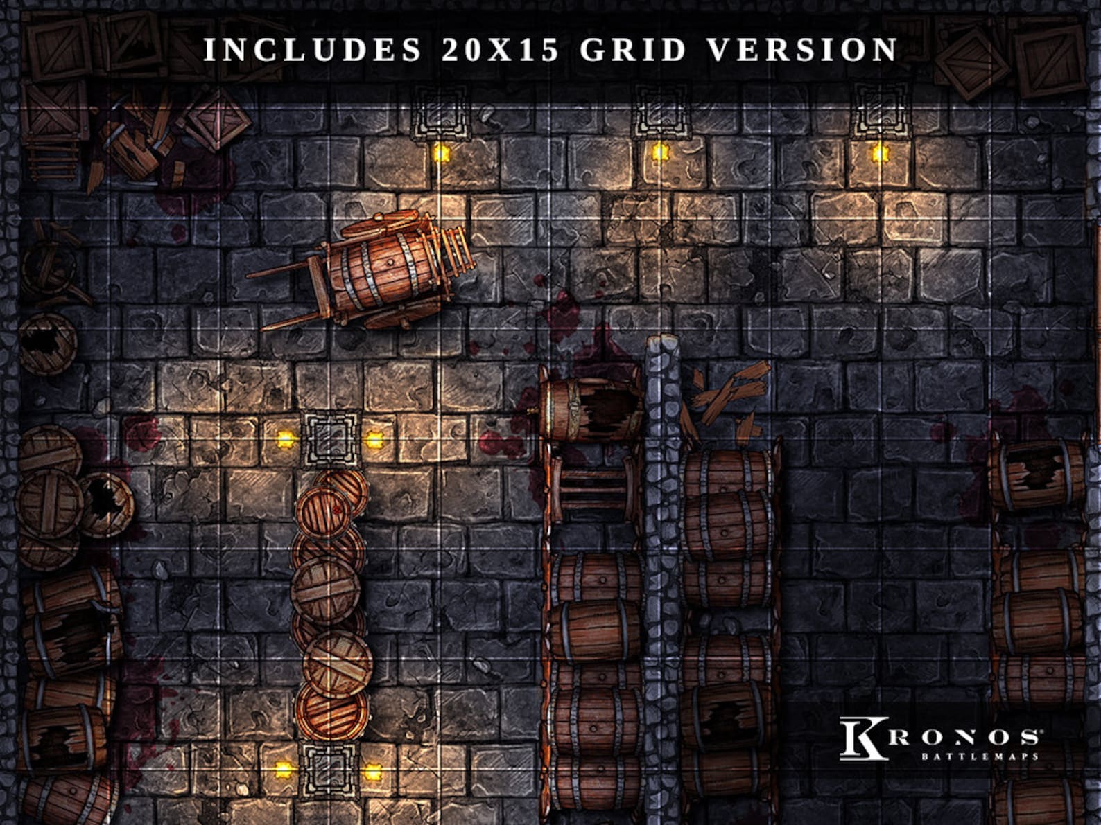 Wine Cellar Dnd Battle Map: 4k Digital Dungeon (VTT) - Etsy