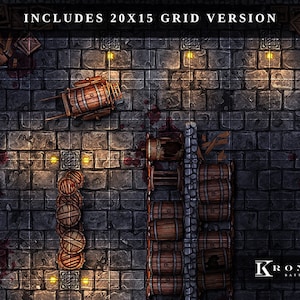 Wine Cellar Dnd Battle Map: 4k Digital Dungeon (VTT) - Etsy