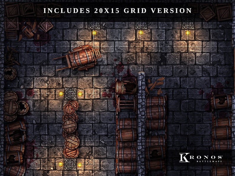 Wine Cellar Dnd Battle Map: 4k Digital Dungeon (VTT) - Etsy
