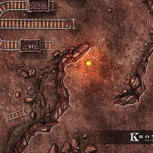 4K Gold Mine Battlemap: Dnd Dungeons and Dragons (digital Download) - Etsy