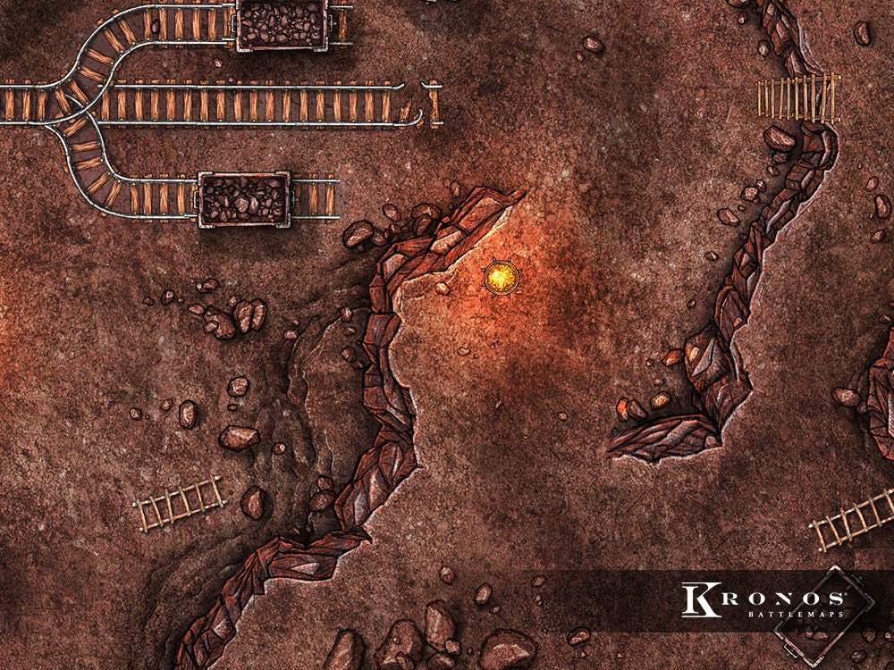 Gold Mine, Digital Battlemap, 4K, Dnd Battle Map, D&D, Dungeons and ...