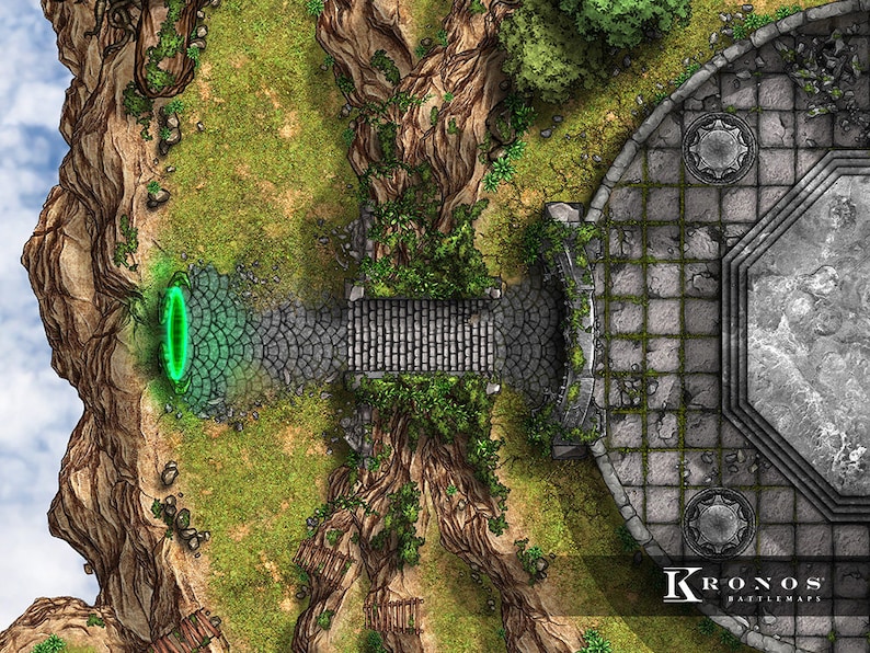 Floating Island + Avernus Digital Battlemap, Dnd Battle Map, Digital ...