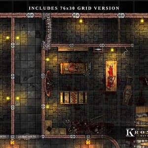 Prison Fortress Battlemap Bundle: Mega Dungeon Map (digital Download ...