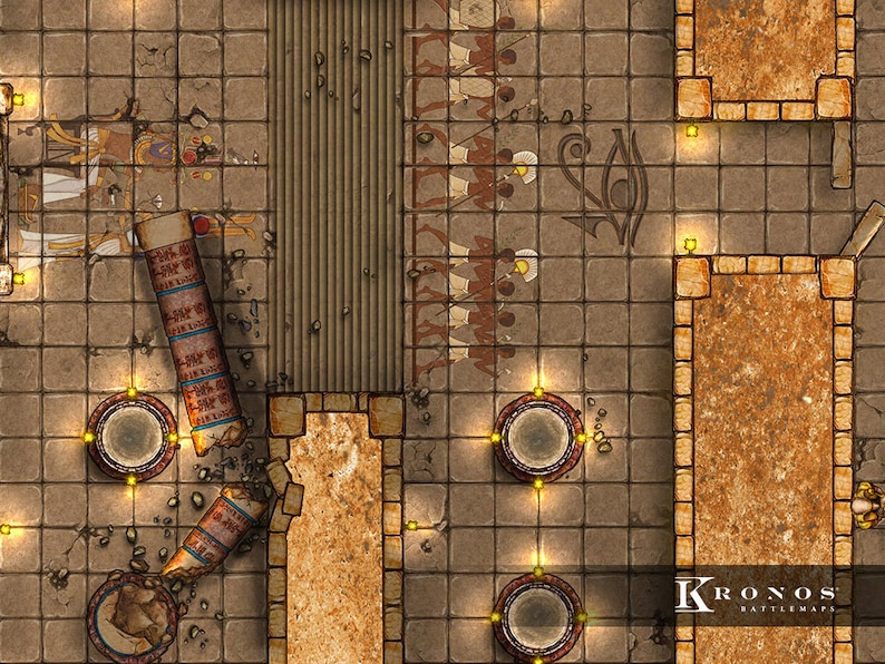 The Mummy's Tomb - Digital Battlemap, Dnd Battle Map, Digital Battle ...