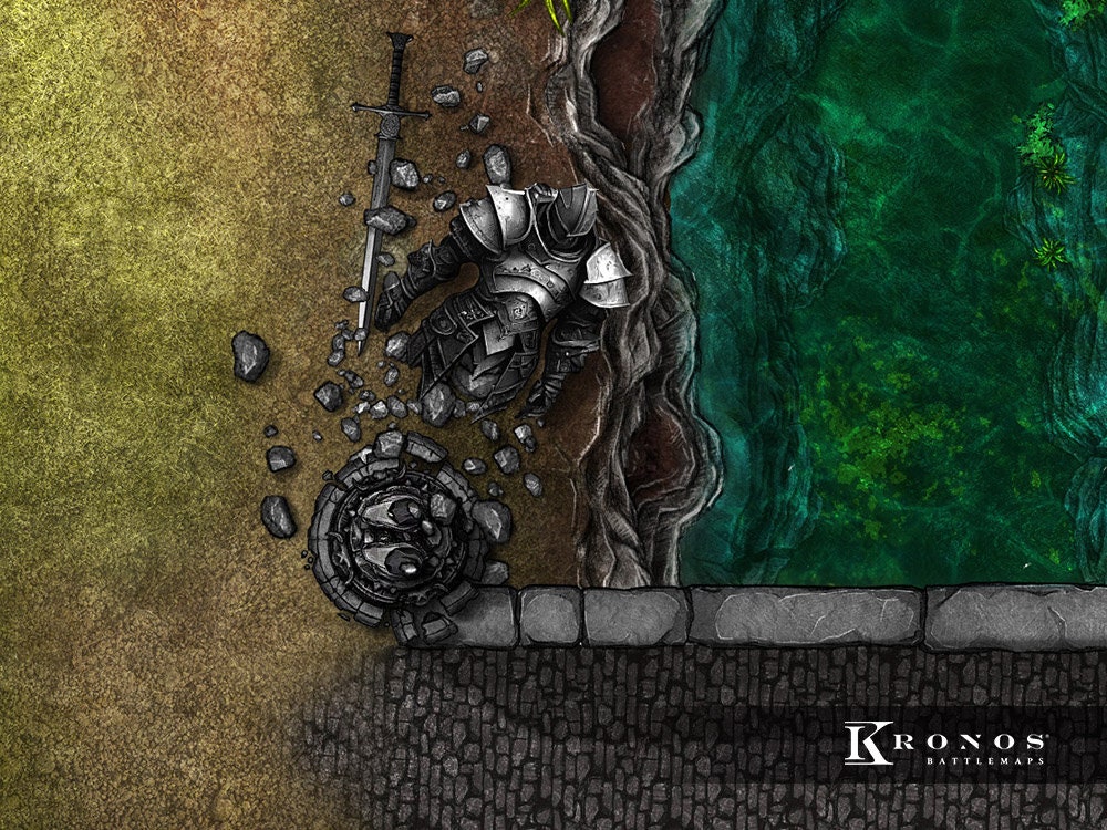 Castle Ruins II Battlemap: RPG Tabletop Map (digital Download) - Etsy