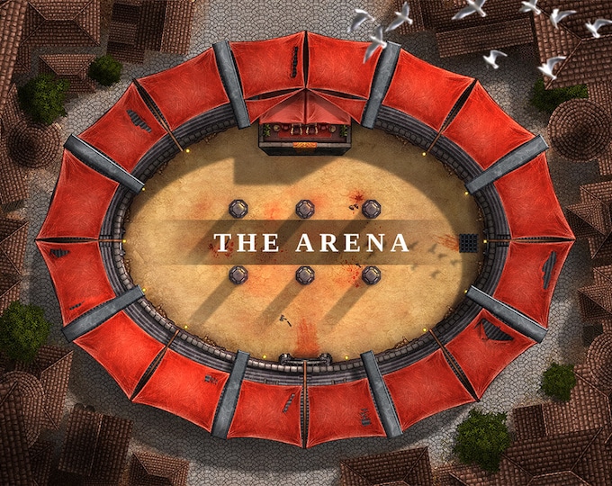 The Arena, Battlemap, Dnd Battle Map, D&D, Battle Map, Dungeons and ...