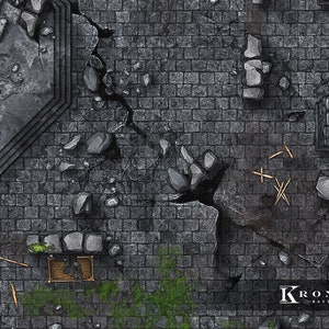 Castle Ruins Battlemap: RPG Encounter Map (digital Download) - Etsy