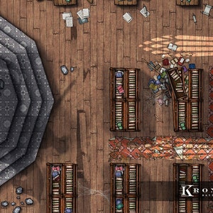 Abandoned Library Ruins Battlemap: Dnd 5e RPG Map (digital Download) - Etsy
