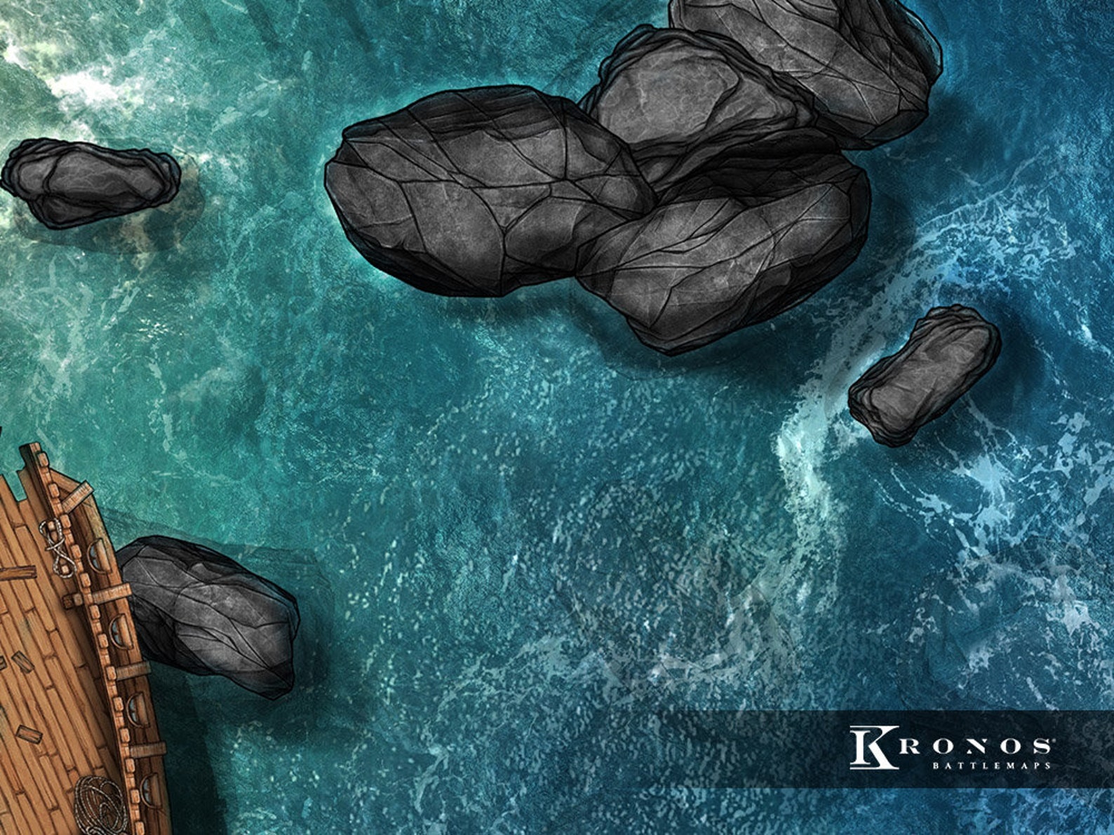 Shipwreck Battlemap: 40x30 Dnd Encounter Map (digital Download) - Etsy