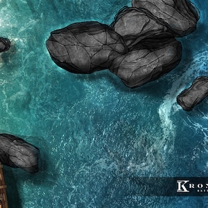 Shipwreck Battlemap: 40x30 Dnd Encounter Map (digital Download) - Etsy