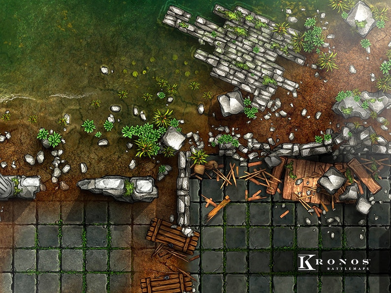 Swamp Ruins 3 - Battlemap, Dnd Battle Map, Battle Map, Dungeons and ...