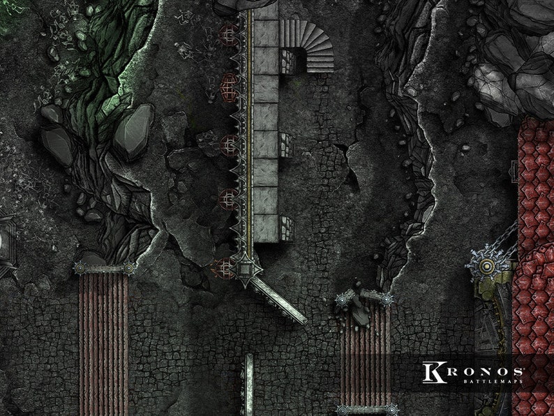 Fortress Entrance Battlemap, Dnd Battle Map, D&D, Battle Map, Dungeons ...