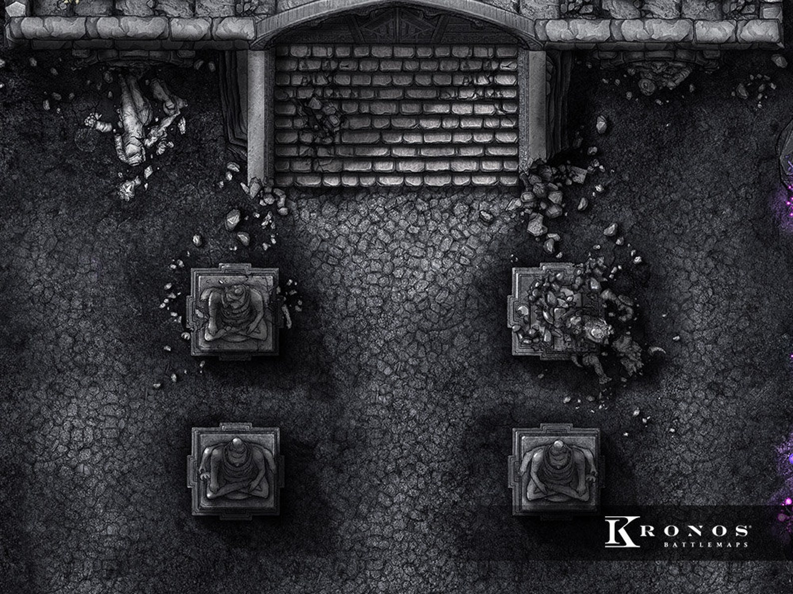 Underdark Ruins Battlemap: 40x30 Dnd Map (digital Download) - Etsy