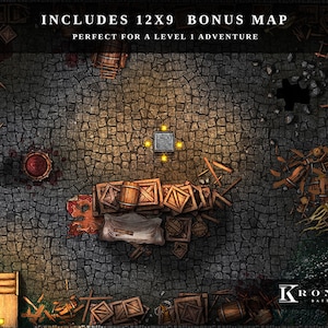 Wine Cellar Dnd Battle Map: 4k Digital Dungeon (VTT) - Etsy