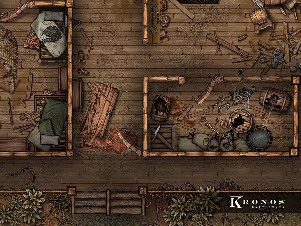 Abandoned Farmhouse Map, DnD Map, Spielkarte, Dungeons and Dragons, 5e ...