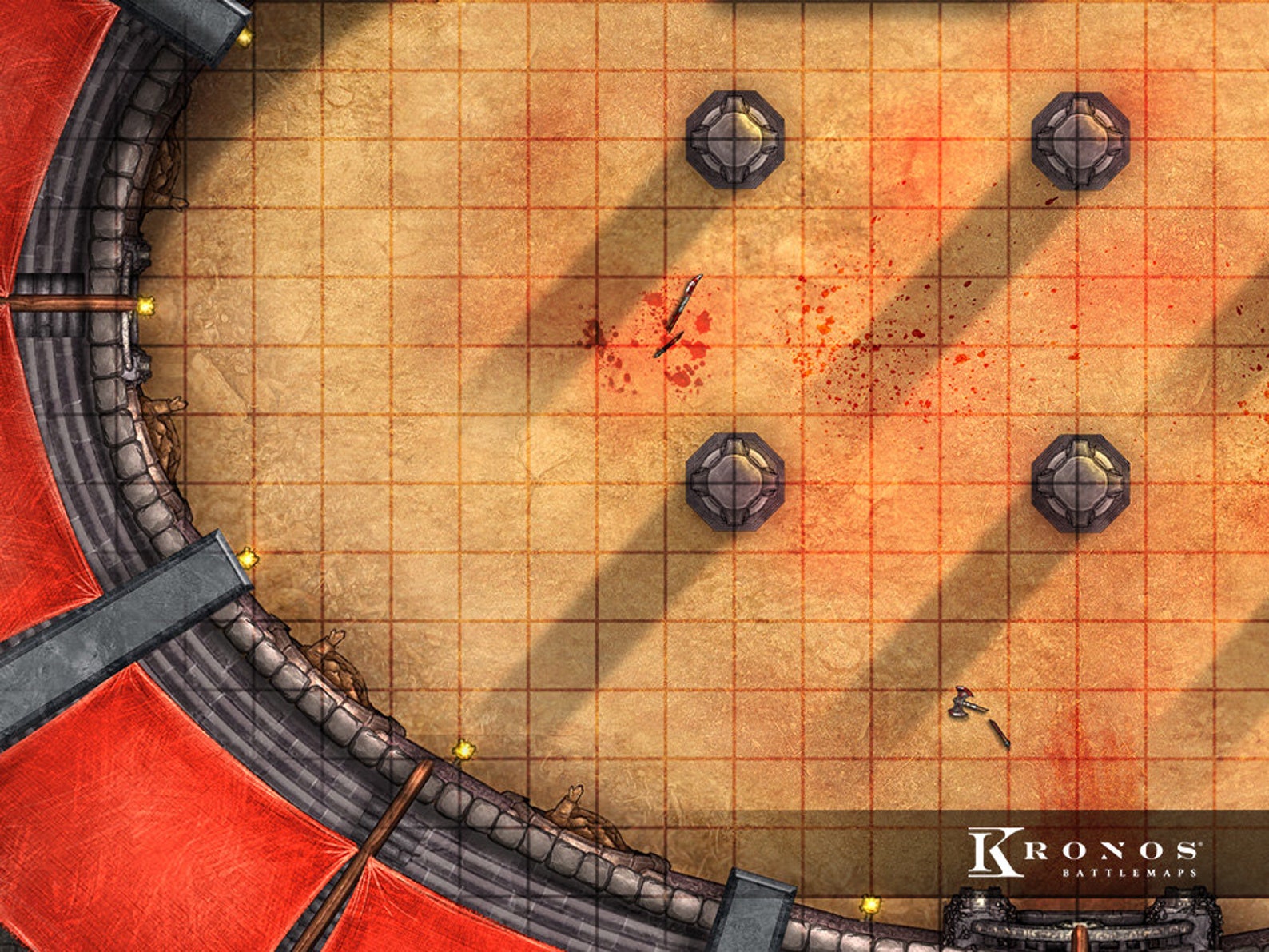 The Arena, Battlemap, Dnd Battle Map, D&D, Battle Map, Dungeons and ...