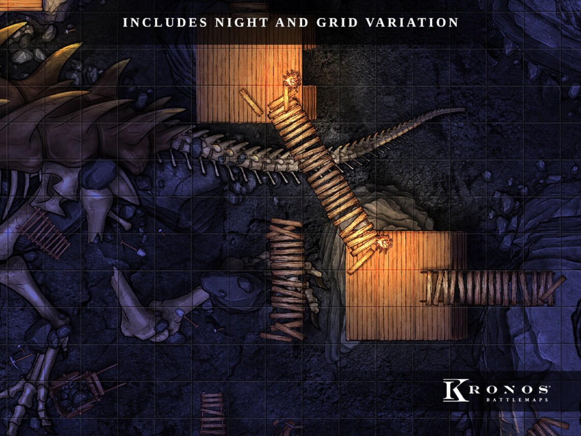 Tarrasque Mines Battlemap: 4K Dnd Digital Map (roll20, Foundry) - Etsy