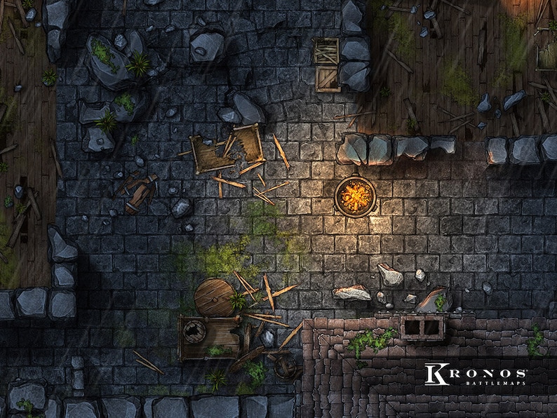 Castle Ruins II Battlemap, Dnd Battle Map, D&D, Battle Map, Dungeons and Dragons, 5e, Roll20 ...