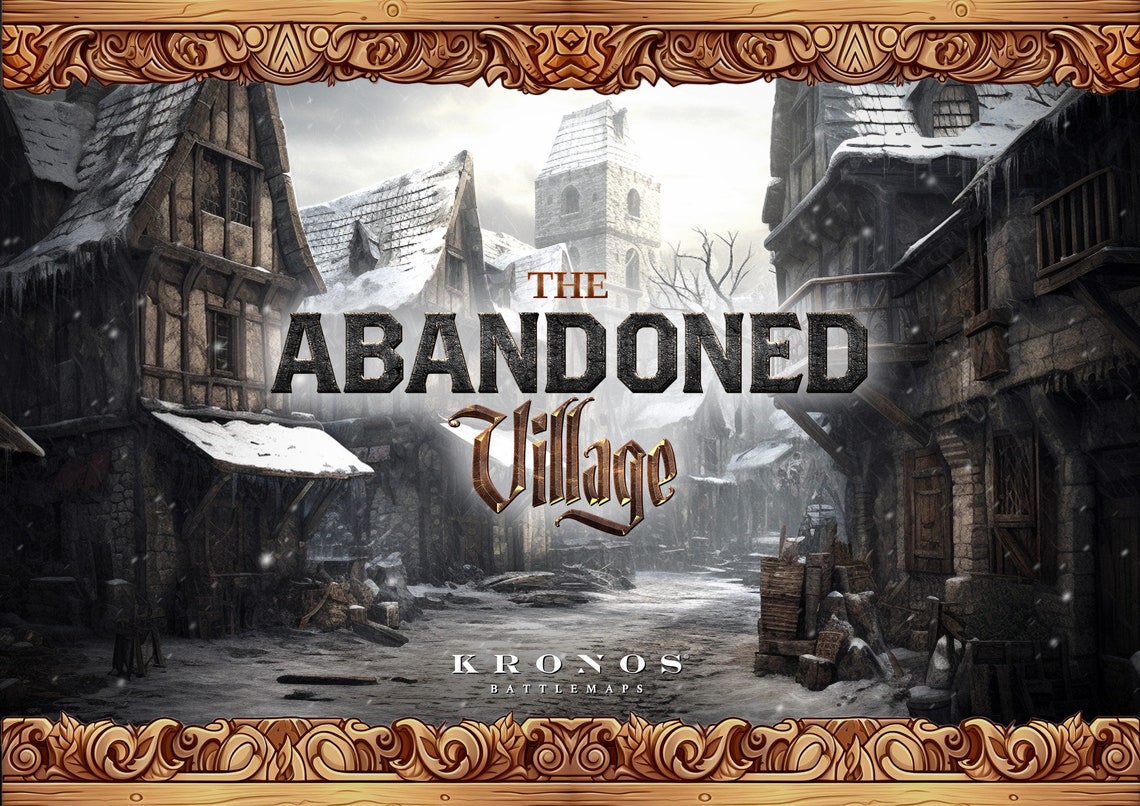 Abandoned Village Battlemap, Dnd Battle Map, D&D, Battle Map, Dungeons ...