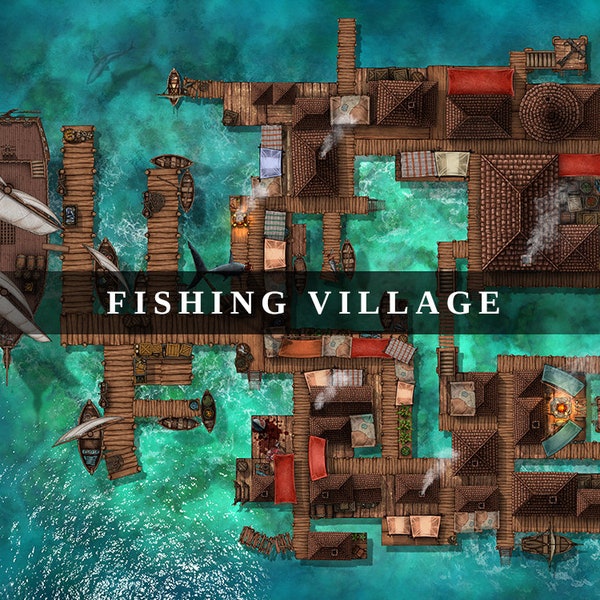 Fishing Village - Etsy