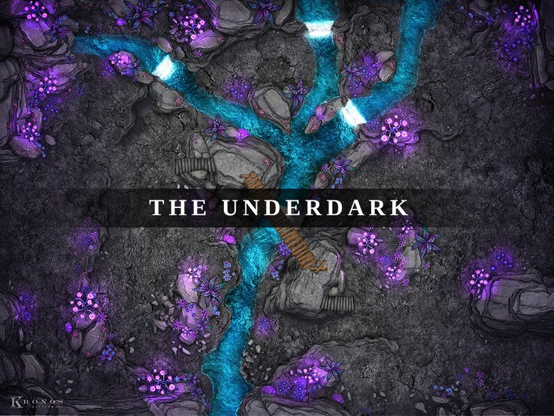 The Underdark Digital Battlemap, Dnd Battle Map, D&D, Dungeons and Dragons, 5e, Roll20, Fantasy ...