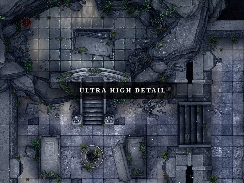 Storm Giant's Tomb - Battlemap - Etsy