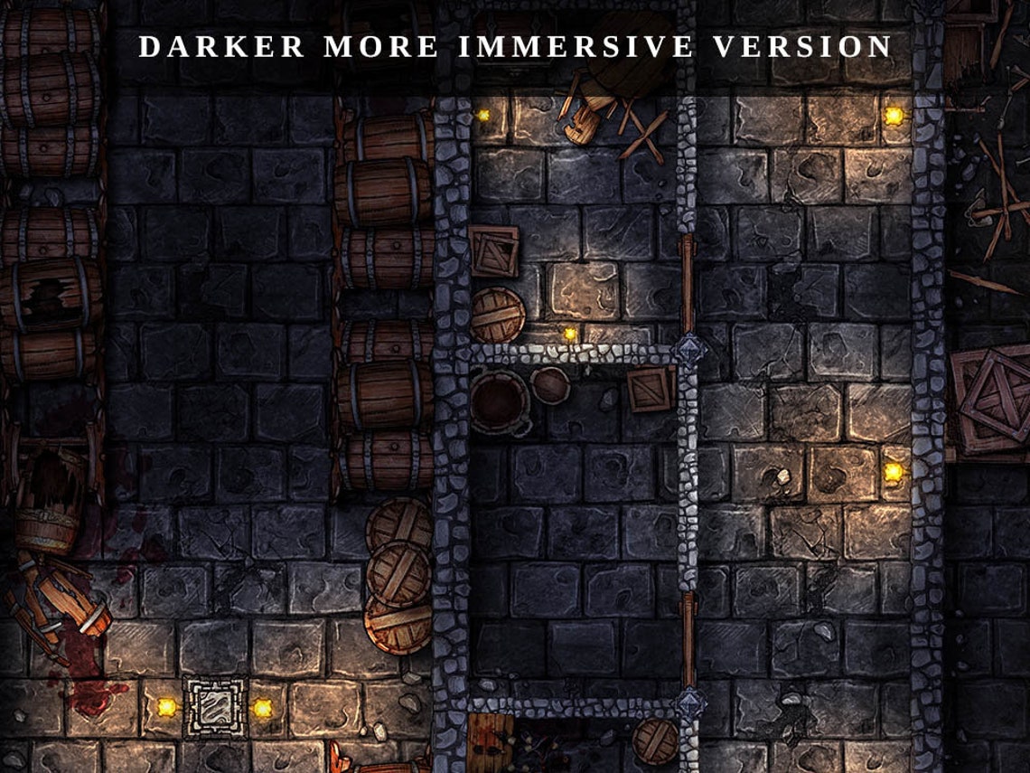 Wine Cellar Dnd Battle Map: 4k Digital Dungeon (VTT) - Etsy
