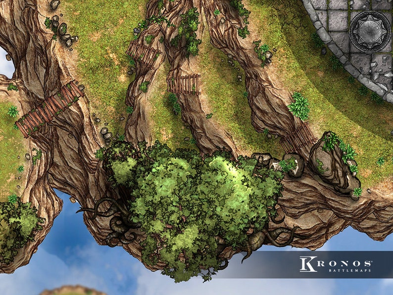 Floating Island + Avernus Digital Battlemap, Dnd Battle Map, Digital ...