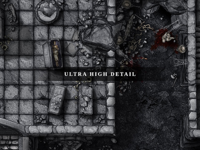 Underdark Ruins Battlemap: 40x30 Dnd Map (digital Download) - Etsy